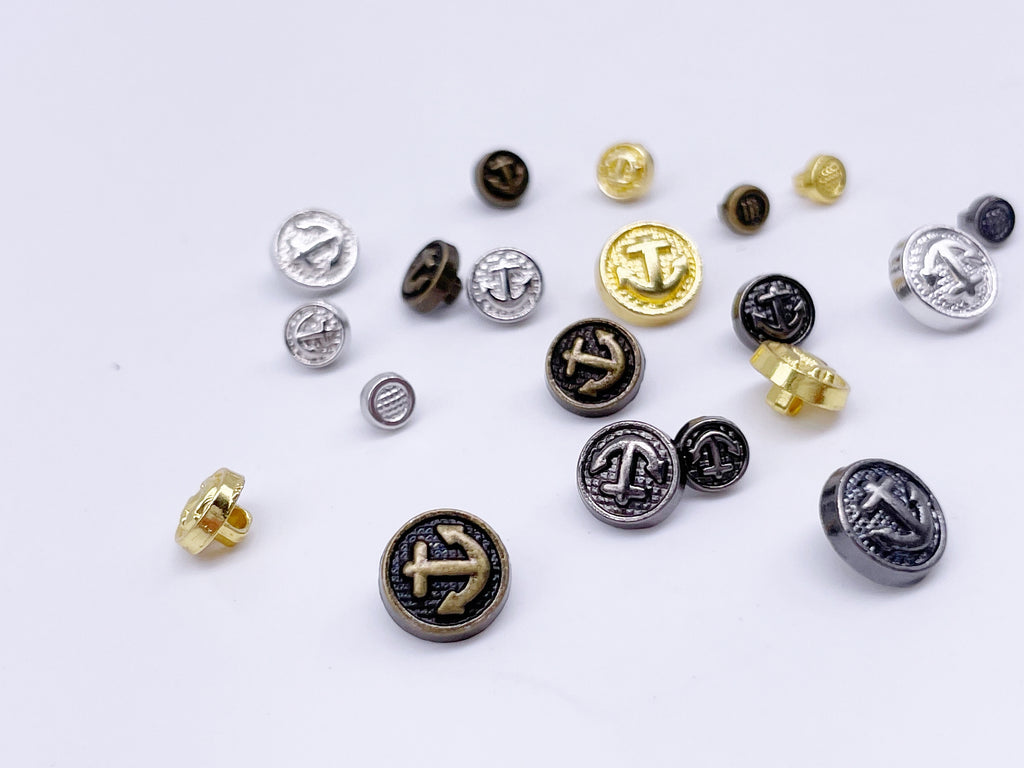 B062 4mm/5mm/6mm/7mm/8mm Micro Mini Buttons Anchor Style Shank Buttons ...