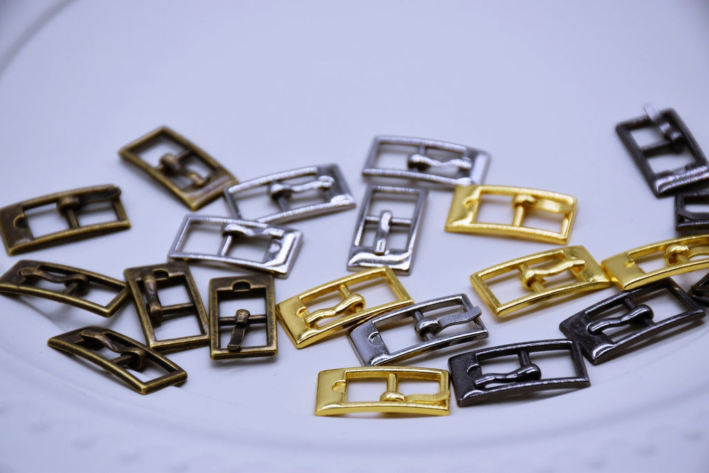 B262 Metal Buckle With Pin 11×21mm Mini Buckles Sewing Craft Doll Clot ...