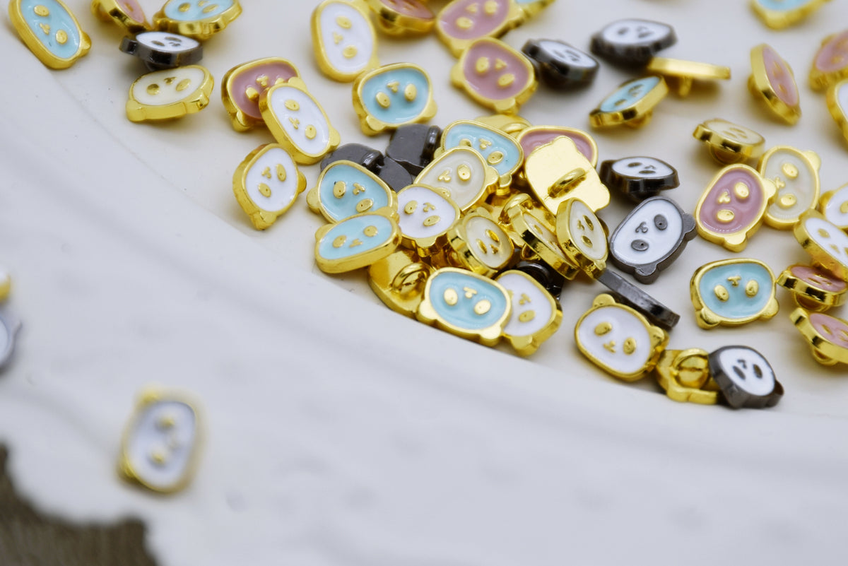 B211 6mm Cute Cloud Face Buttons Shank Buttons Micro Mini Buttons Tiny ...