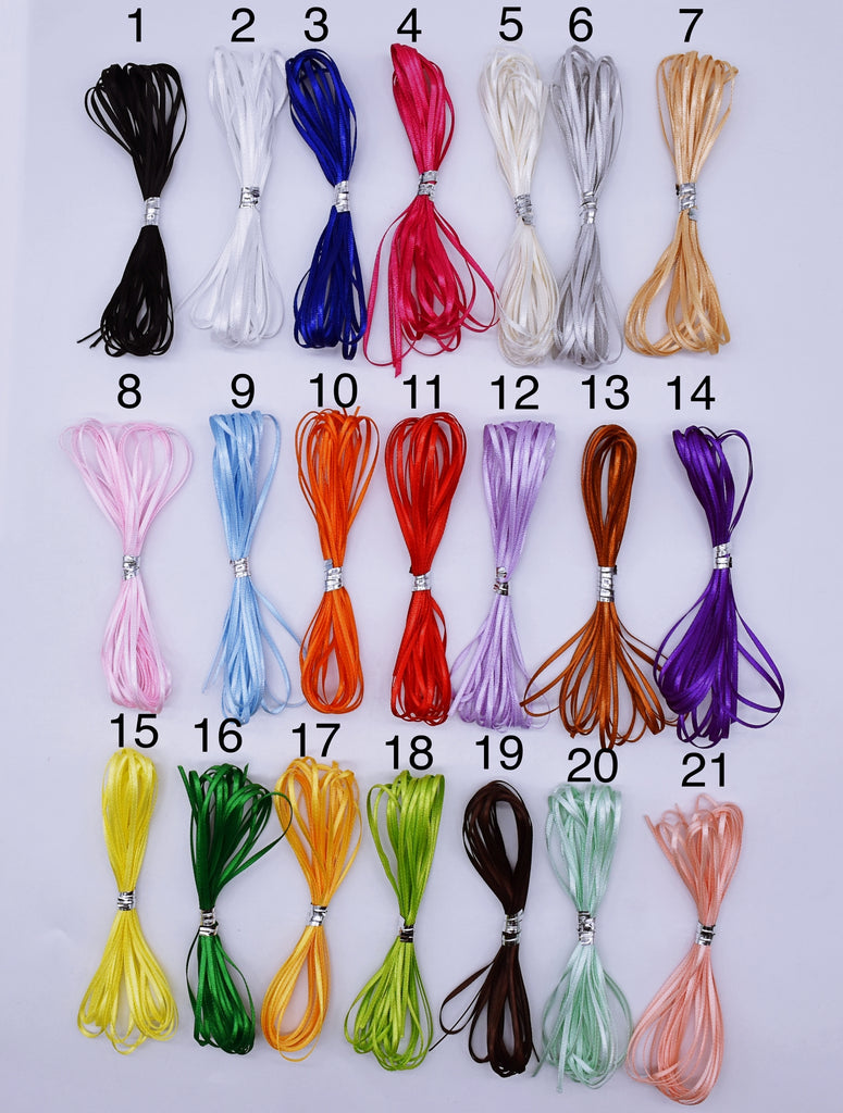 R002 Super Skinny 2MM Ribbon Doll Clothes Sewing Craft Supply For 12 ...