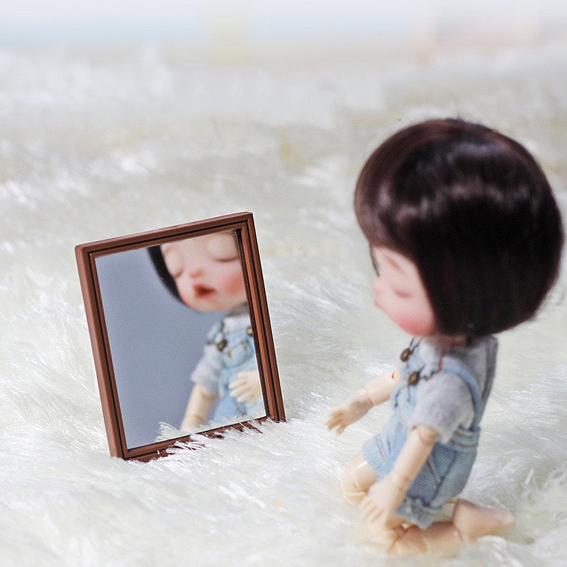 D074 Basic Mirror Doll Miniature Dollhouse Display For 12" Fashion Dol ...