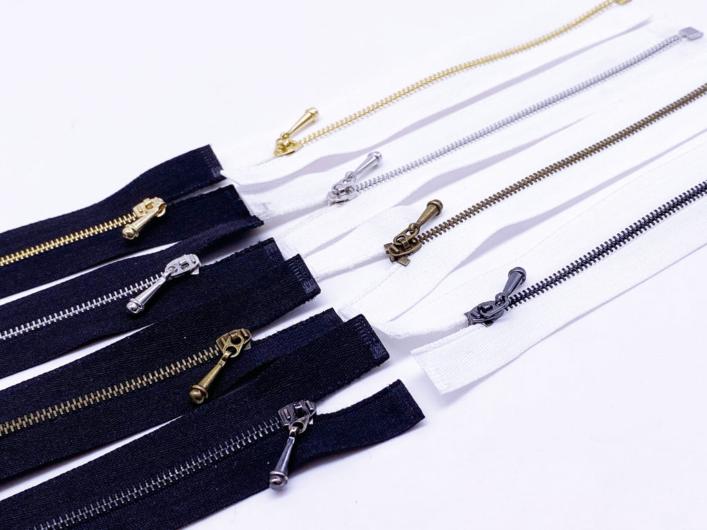 W019 Open End Metal Zipper Doll Clothes Sewing Craft Supply For 12" Fa ...