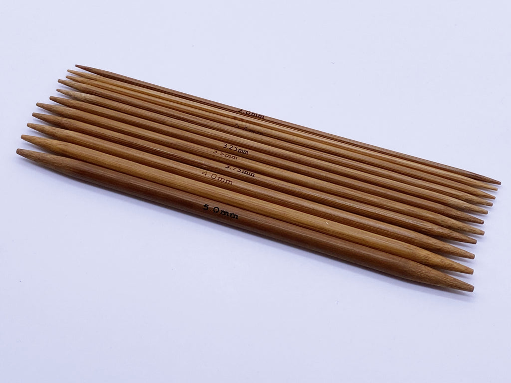 W017 Super Tiny Bamboo Knitting Needles 2mm 3mm 4mm 5mm Dolly Size 13c ...